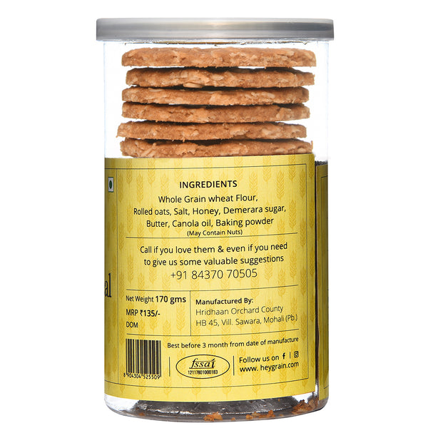 Honey Oatmeal cookies – Hey Grain